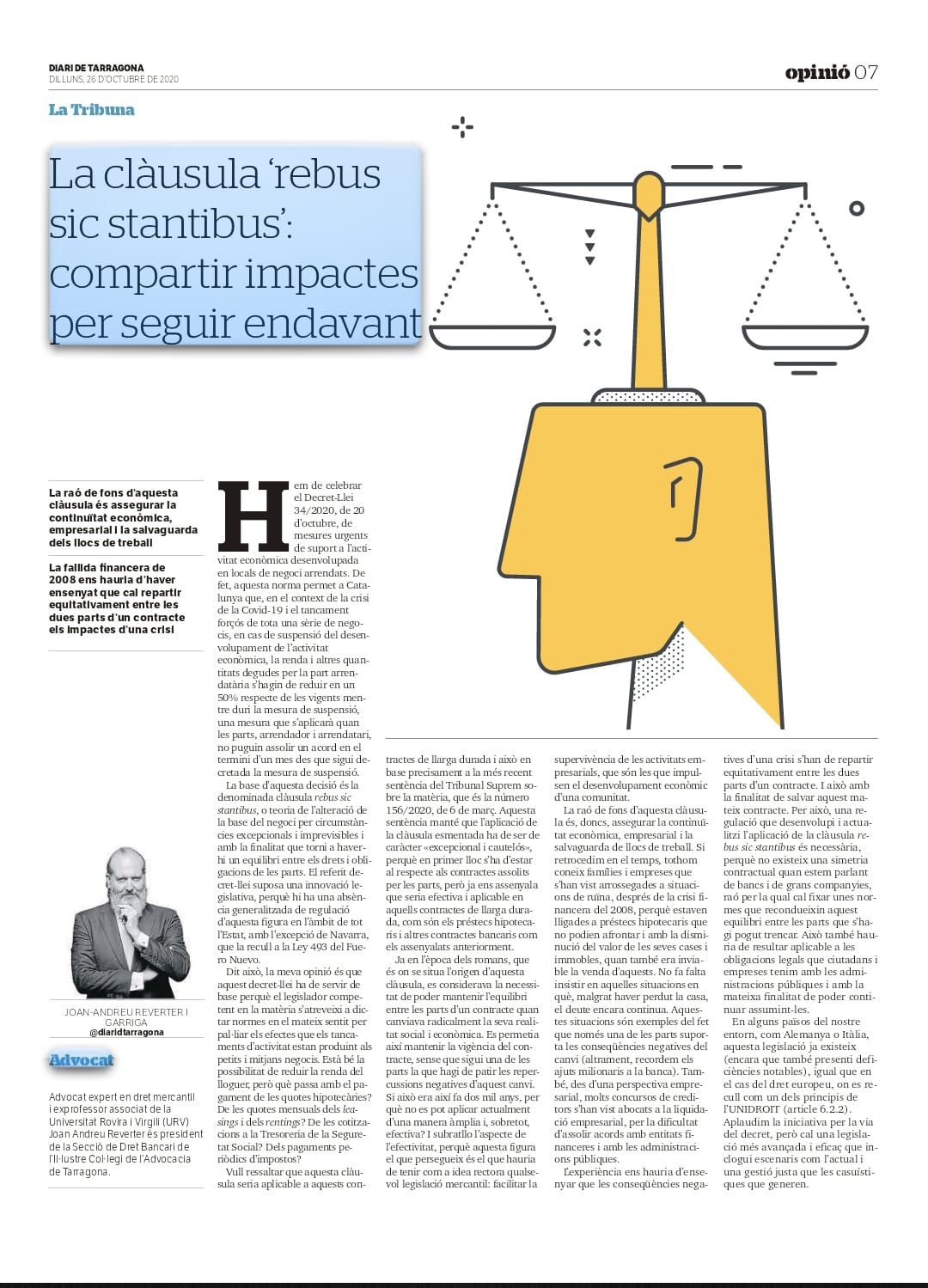 La cláusula ‘rebus sic stantibus’: compartir impactos para seguir ...